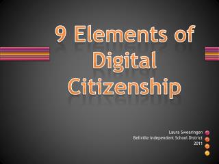 PPT - 9 Elements of Digital Citizenship PowerPoint Presentation, free ...