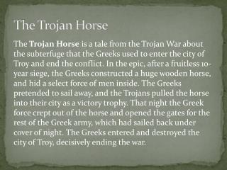 PPT - The Trojan Horse PowerPoint Presentation, free download - ID:2480615