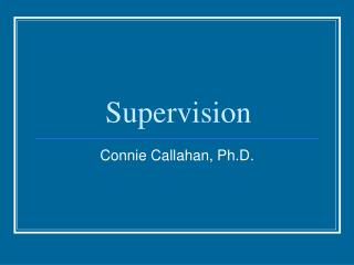 PPT - Supervision PowerPoint Presentation, free download - ID:248504