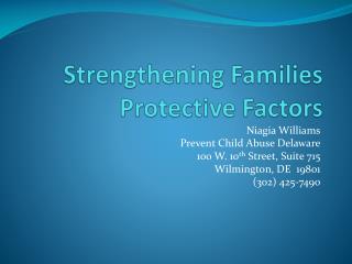 PPT - Strengthening Families Protective Factors PowerPoint Presentation ...