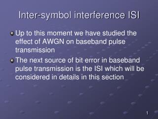 PPT - Inter-symbol interference ISI PowerPoint Presentation, free ...