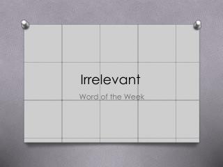 PPT - 1 FIND THE IRRELEVANT SENTENCE PowerPoint Presentation - ID:662698