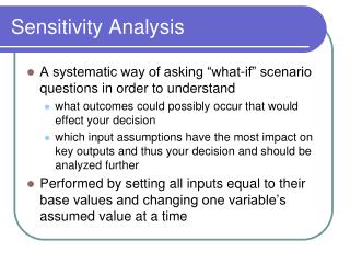 PPT - Sensitivity Analysis PowerPoint Presentation, free download - ID ...