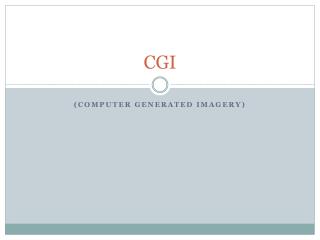 Cgi Meaning
