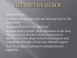 PPT - Decubitus PowerPoint Presentation - ID:2053483