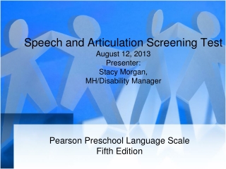 PPT - Pearson Preschool Language Scale Fifth Edition PowerPoint ...