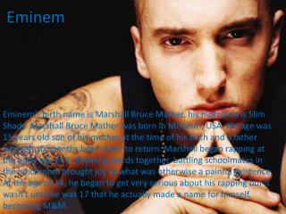 PPT - Eminem PowerPoint Presentation, free download - ID:2571346
