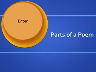 PPT - Parts of a Poem PowerPoint Presentation, free download - ID:2573414