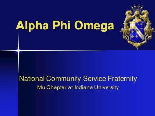 PPT - Alpha Phi Omega PowerPoint Presentation, free download - ID:2581681