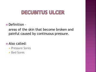 Sacral decubitus ulcer PowerPoint (PPT) Presentations, Sacral decubitus ...