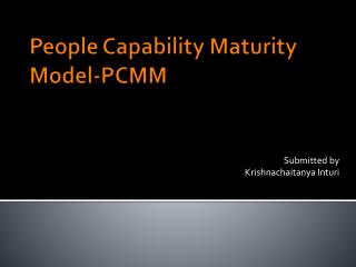 PPT - People Capability Maturity Model-PCMM PowerPoint Presentation ...