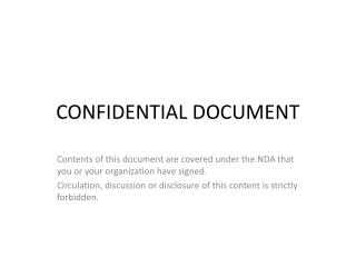 PPT - CONFIDENTIAL DOCUMENT PowerPoint Presentation, free download - ID ...