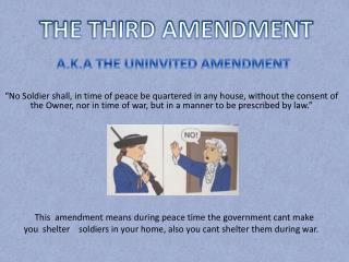 PPT - THE THIRD AMENDMENT PowerPoint Presentation, free download - ID ...