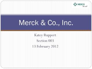 PPT - Merck & Co., Inc. PowerPoint Presentation, free download - ID:2613089