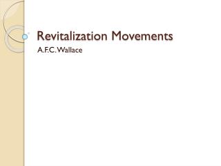 PPT - Revitalization Movements PowerPoint Presentation, free download ...