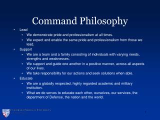 PPT - COMMAND PHILOSOPHY PowerPoint Presentation - ID:6532175