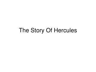PPT - The Story Of Hercules PowerPoint Presentation, free download - ID ...