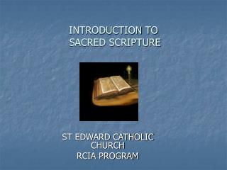 PPT - INTRODUCTION TO SACRED SCRIPTURE PowerPoint Presentation, free ...