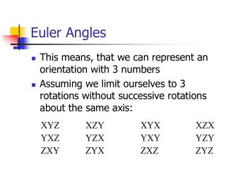 PPT - Euler Angles PowerPoint Presentation, free download - ID:2635274