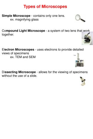PPT - Types of Microscopes PowerPoint Presentation, free download - ID ...