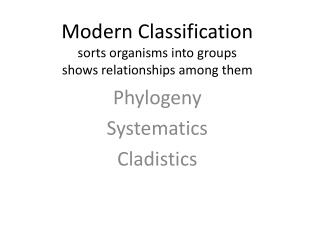 PPT - Phenetics vs. Cladistics PowerPoint Presentation - ID:6671478