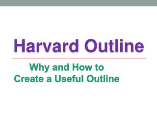 PPT - Harvard Outline PowerPoint Presentation, free download - ID:2665263