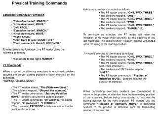 PPT - Extended Rectangular Formation • “Extend to the left , MARCH ...