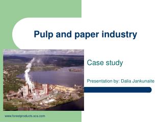 PPT - Pulp and paper industry PowerPoint Presentation, free download ...