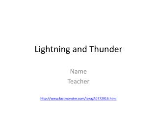 PPT - Lightning and Thunder PowerPoint Presentation, free download - ID ...