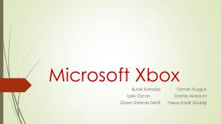 PPT - Microsoft Xbox PowerPoint Presentation, free download - ID:2724958