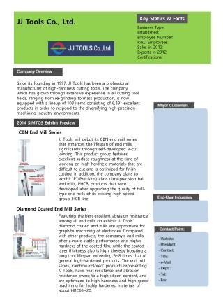 PPT - JJ Tools Co., Ltd. PowerPoint Presentation, free download - ID ...
