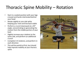 PPT - Thoracic Spine Mobility – Rotation PowerPoint Presentation, free ...