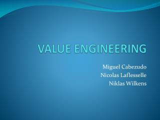 PPT - VALUE ENGINEERING PowerPoint Presentation, free download - ID:2738286