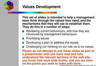 PPT - Values Development PowerPoint Presentation, free download - ID ...