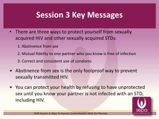 PPT - Session 3 Key Messages PowerPoint Presentation, free download ...