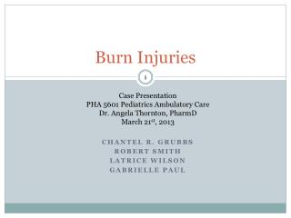 PPT - Burn Injuries PowerPoint Presentation, free download - ID:2762523