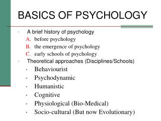 PPT - BASICS OF PSYCHOLOGY PowerPoint Presentation, free download - ID ...
