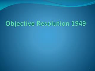 PPT - Objective Resolution 1949 PowerPoint Presentation, free download ...