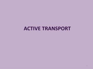 PPT - ACTIVE TRANSPORT PowerPoint Presentation, free download - ID:2802315