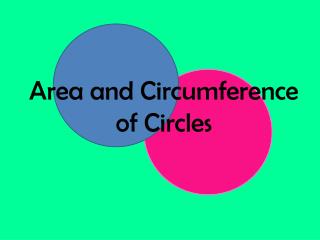 PPT - Area and Circumference of Circles PowerPoint Presentation, free ...