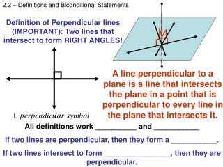 PPT - Definition of Perpendicular lines (IMPORTANT): Two lines that ...