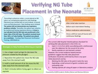 PPT - Verifying NG Tube Placement in the Neonate PowerPoint ...