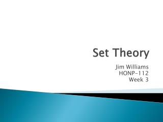 PPT - Set Theory PowerPoint Presentation, free download - ID:2866572