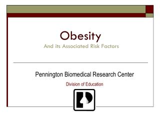 PPT - Obesity PowerPoint Presentation, free download - ID:2908622