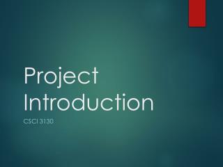PPT - Project Introduction PowerPoint Presentation, free download - ID ...