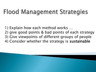 PPT - Flood Management Strategies PowerPoint Presentation, free ...