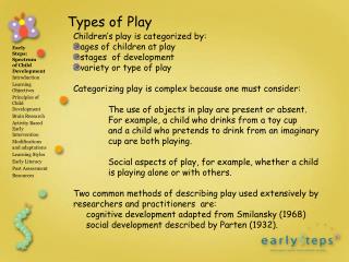 PPT - Types of Play PowerPoint Presentation, free download - ID:2961355
