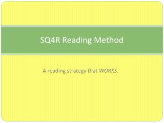 PPT - SQ4R Reading Method PowerPoint Presentation, free download - ID ...