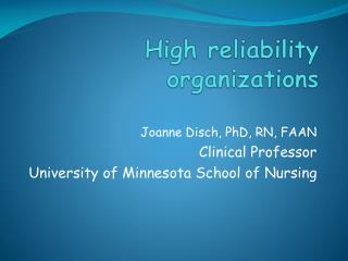 PPT - High reliability organizations PowerPoint Presentation, free ...