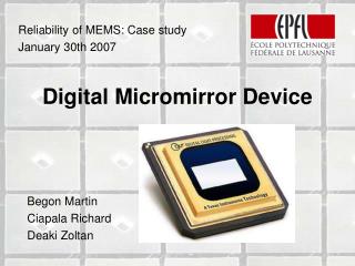 PPT - Digital Micromirror Device PowerPoint Presentation, free download ...
